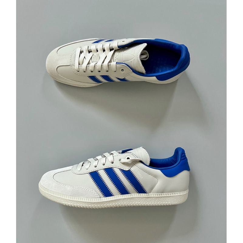 花田 菲董 x ADIDAS SAMBA 聯名 白藍 復古德訓鞋 IG2088 | 蝦皮購物