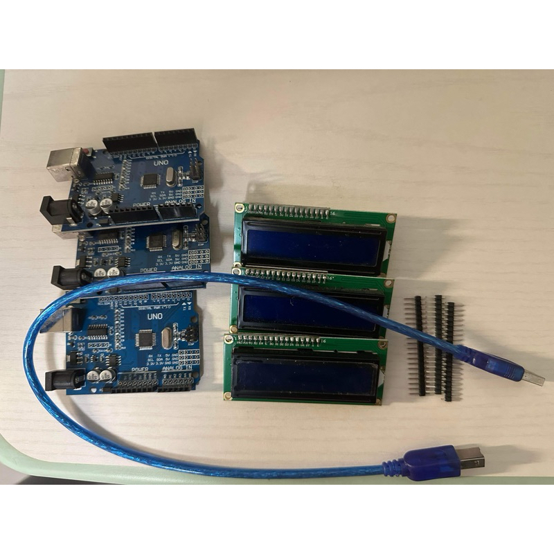 Arduino Uno R3 Atmega328p 開源版 二手品 附傳輸線和1602a Lcd顯示器 蝦皮購物