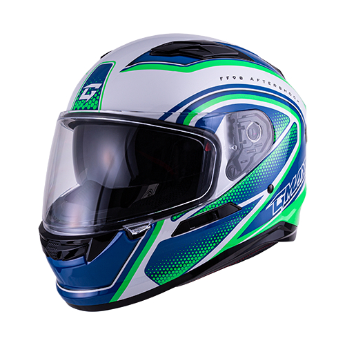 【SOL Helmets】GMAX FF-98全罩式安全帽 (復甦_消光白/藍綠) ｜ SOL安全帽官方商城 | 蝦皮購物