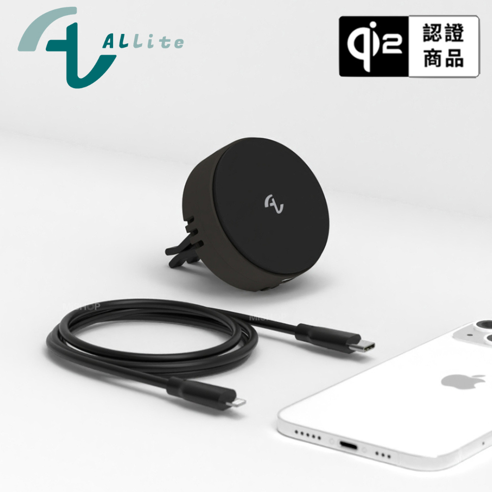 【Allite】CF2 Qi2 MagSafe 多功能磁吸充電手機架 支援 Qi2 15W 快充 車充 車架 磁吸車架 | 蝦皮購物