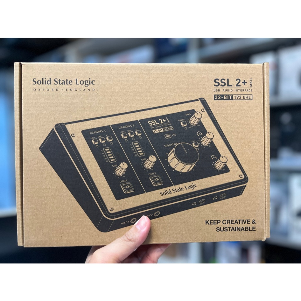 第二代 Solid State Logic SSL2+ USB 專業錄音介面，SSL 2+ MK2【帝米數位音樂】 | 蝦皮購物