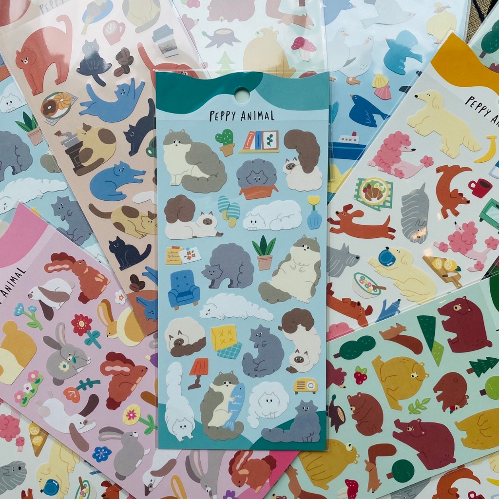 【貼紙】PEPPY ANIMAL｜活力動物｜Mind Wave｜全新現貨｜日本製正版｜日本選物｜城南舊肆 | 蝦皮購物