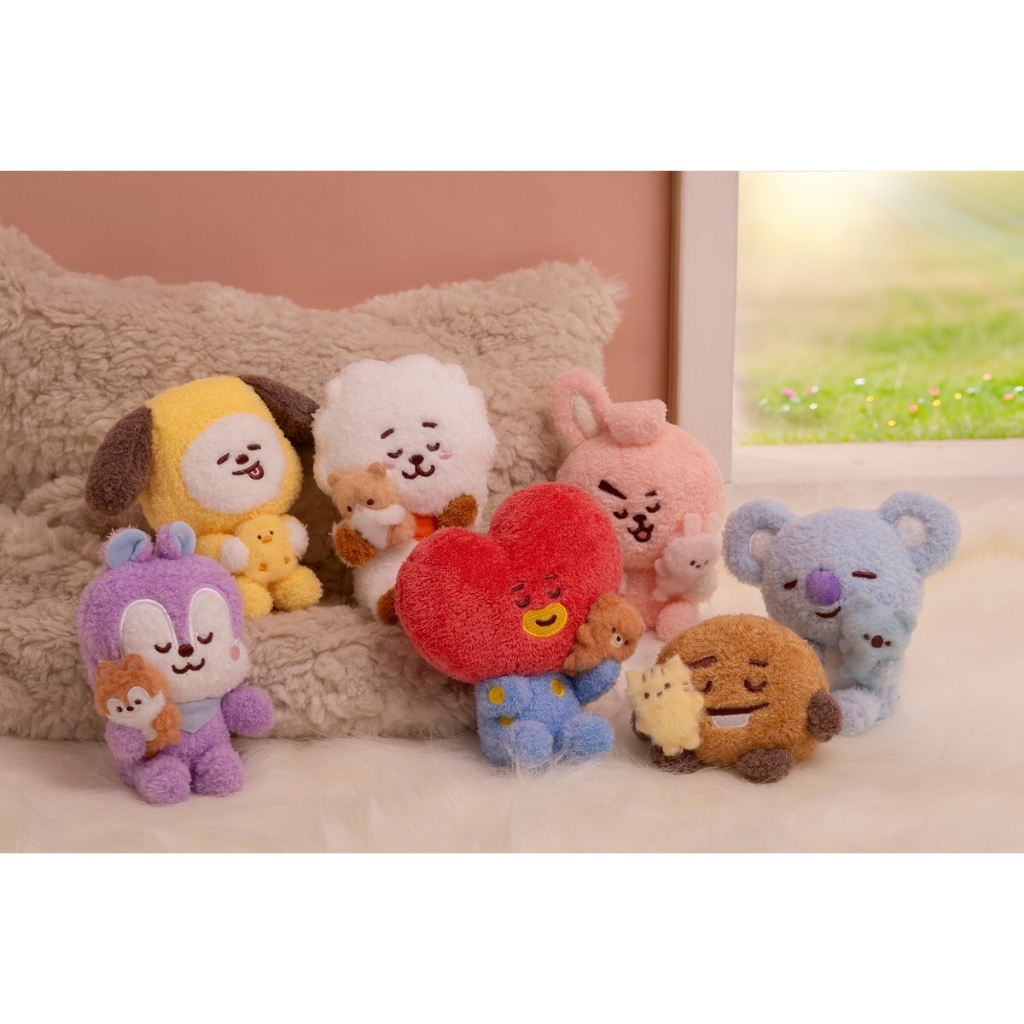 【現貨】 BT21 日本限定 Fluffy Big Hugs 系列坐娃 #COOKY | 蝦皮購物
