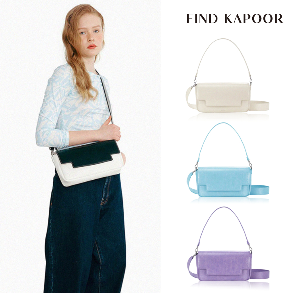 【FIND KAPOOR】LIA 27 CRINKLED 兩用斜背翻蓋方包 (多色可選) | 蝦皮購物