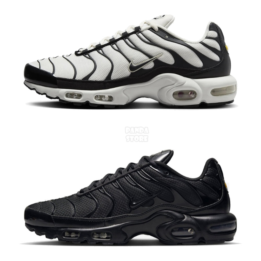 胖達）NIKE MAX PLUS 網布 氣墊 運動鞋 604133-050 全黑 FV6264-001 白黑 男鞋 | 蝦皮購物