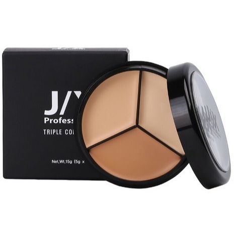 現貨 J/X 三色遮瑕盤 professional 3色遮瑕 遮瑕膏 遮瑕 遮瑕盤 黑眼圈 JX JIX 韓國 pony | 蝦皮購物