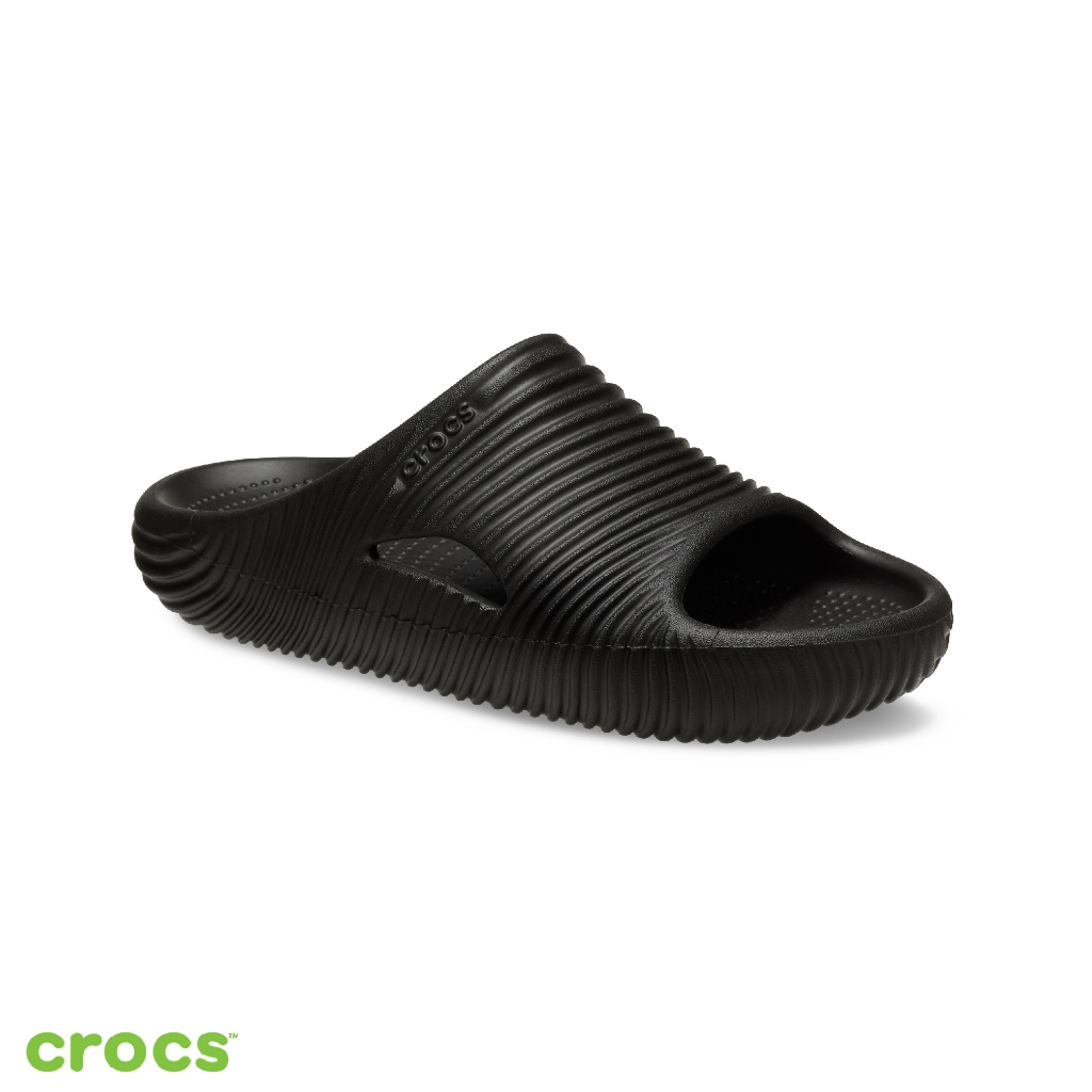 Crocs 卡駱馳 (中性鞋) 麵包波紋涼拖 Mellow-210333-001 | 蝦皮購物