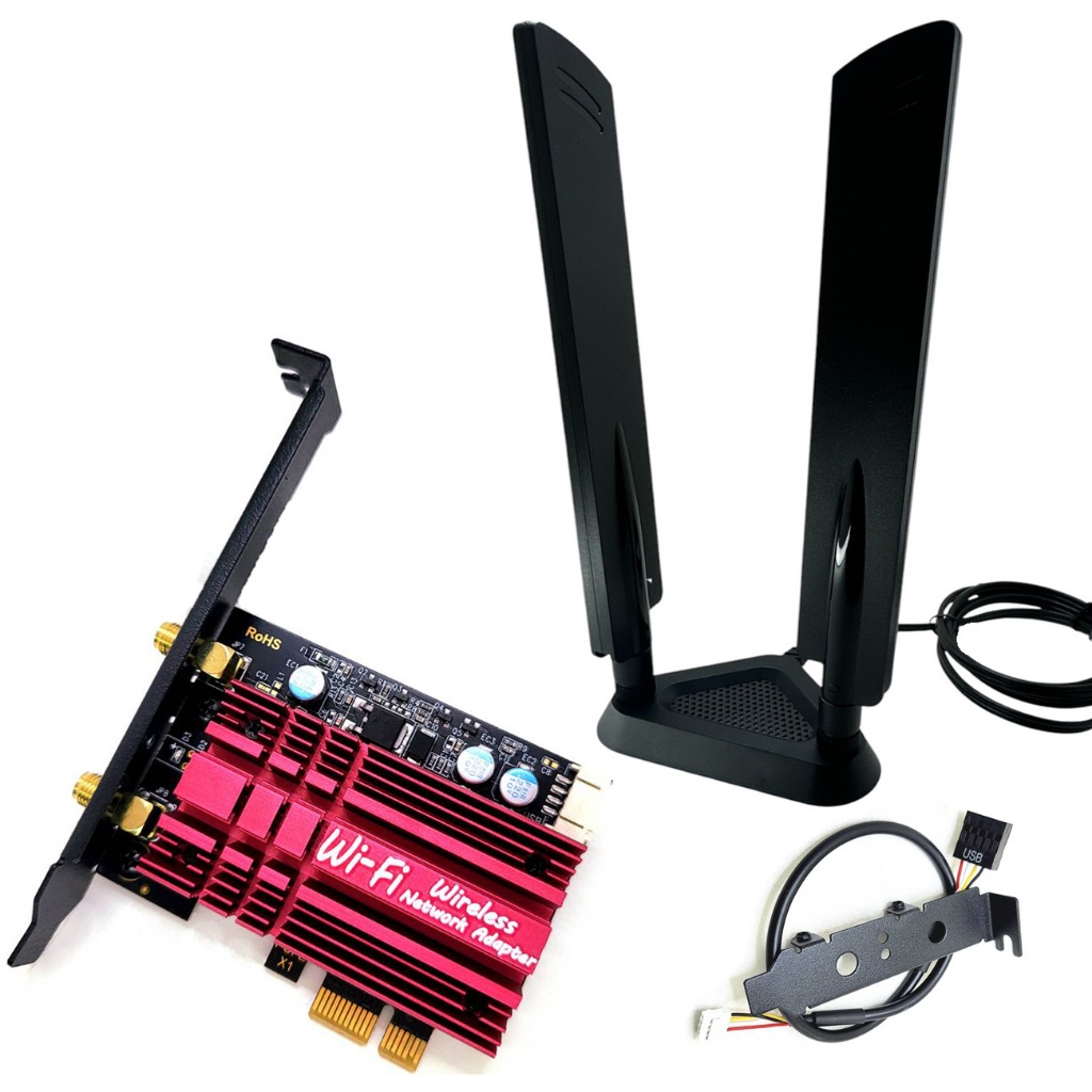 (電競散熱版)MediaTek MT7927 WiFi7 無線網路卡 WiFi 6G 藍芽 5.4 桌上型電腦 PCie | 蝦皮購物