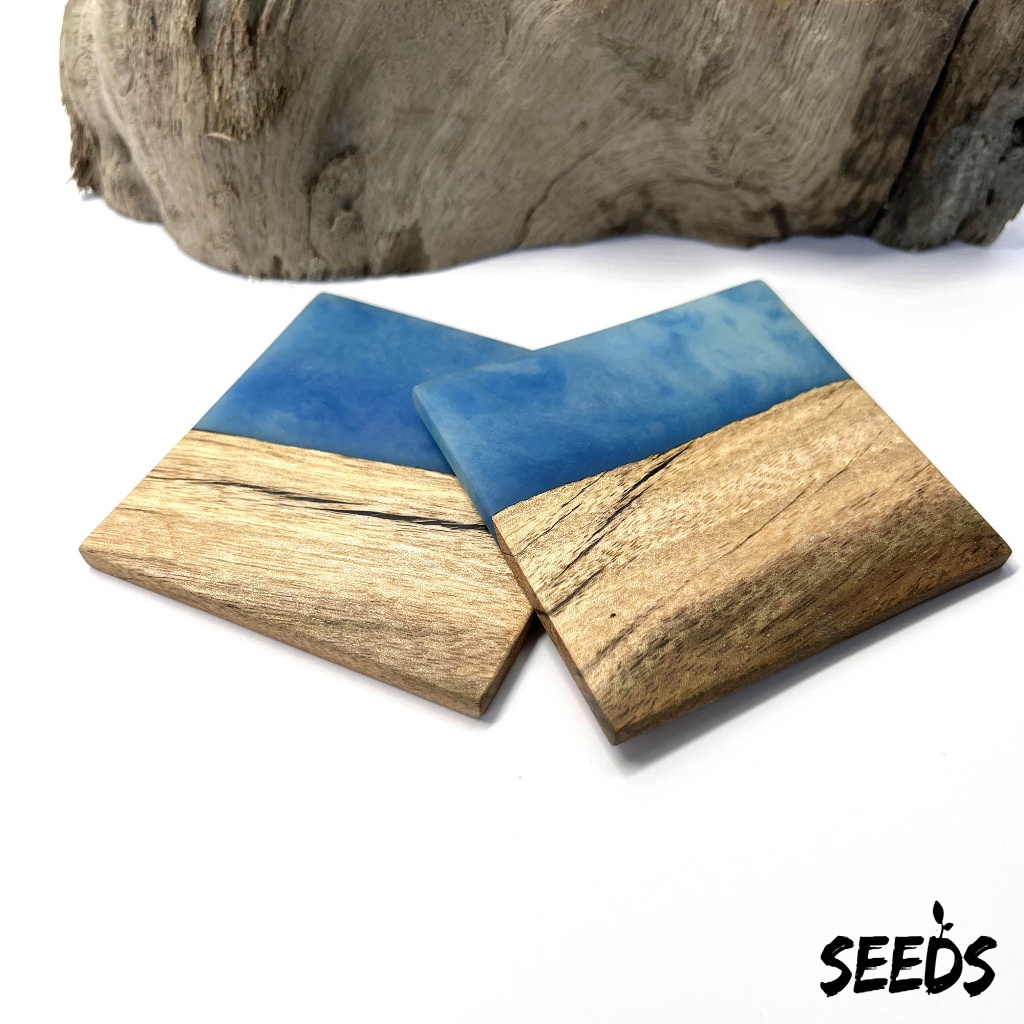 【Seeds】Coaster 杯墊 原木 Epoxy C-108 | 蝦皮購物