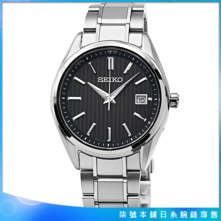 【柒號本舖】SEIKO精工藍寶石電波鈦金屬男錶-IP黑 / SBTM341 | 蝦皮購物