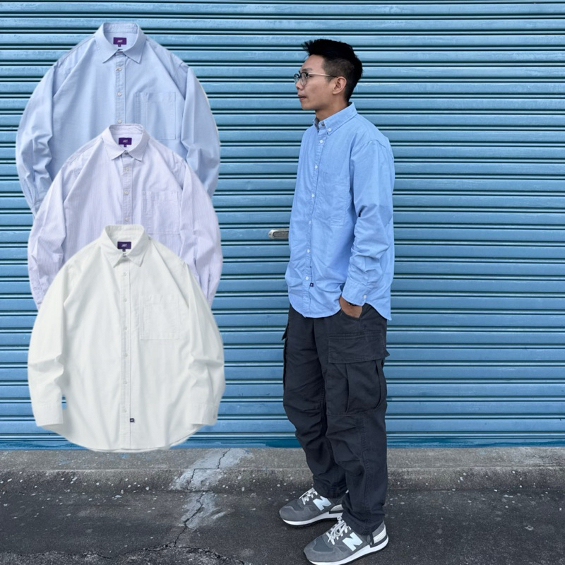 【AND THEN】（每天出貨）T3359 紫標 白襯衫 口袋襯衫 日系寬鬆 結婚襯衫 襯衫 cityboy 風格 | 蝦皮購物