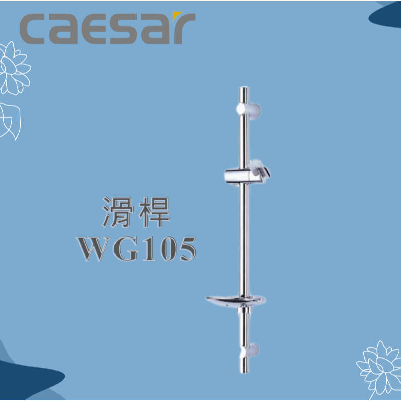 CAESAR 凱撒 ST主體 滑桿WG105 淋浴滑桿 鉻 不鏽鋼主體 不鏽鋼滑桿 | 蝦皮購物