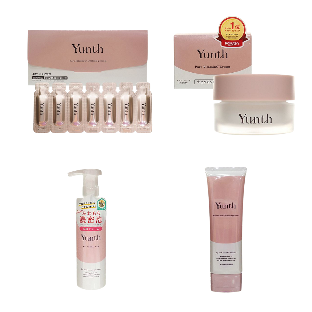 【Yunth韻絲】VC亮白精華液28ml／煥顏精華面霜30g／綿柔潔面泡泡150ml／卸妝膏120g｜ DS021639 | 蝦皮購物