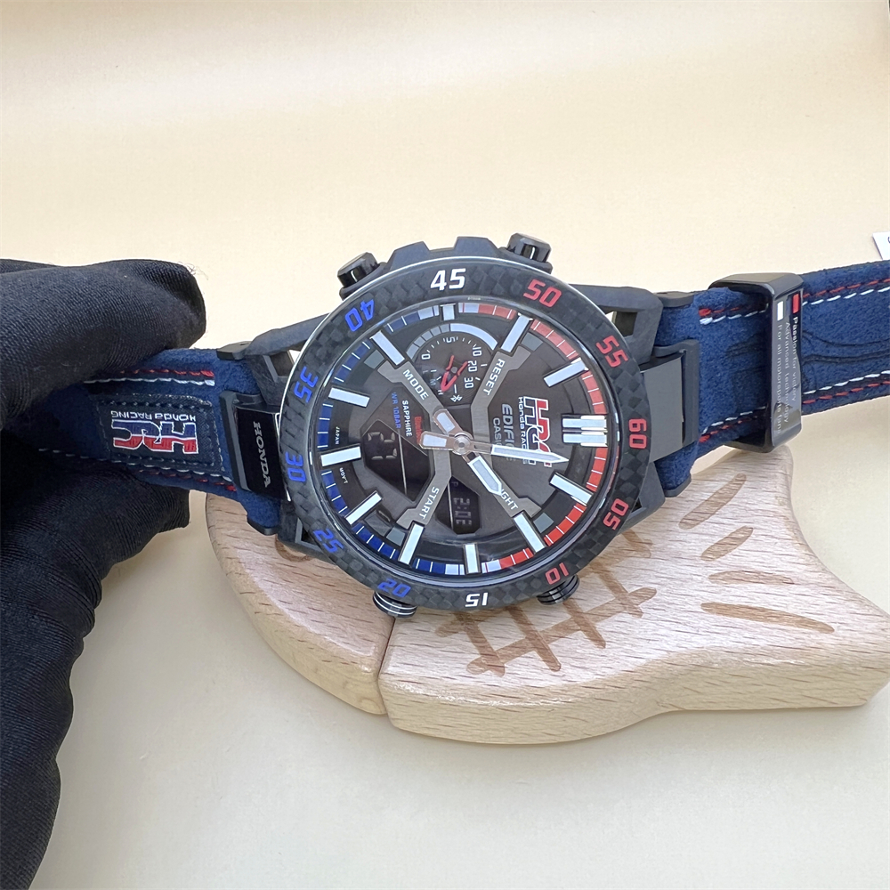 卡西歐Casio Edifice 本田聯名雙顯式太陽能運動計時碼表 ECB-2000HR-1A | 蝦皮購物