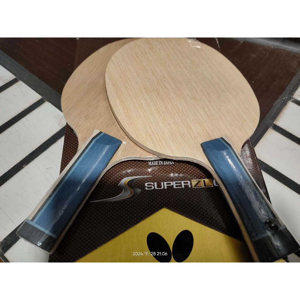 達叔乒乓桌球-Dr.Speed手工968+VIS 內置黃芳碳+外置藍芳碳 兩面異質結構 底板~5A級手工拍 最新開板手柄 | 蝦皮購物