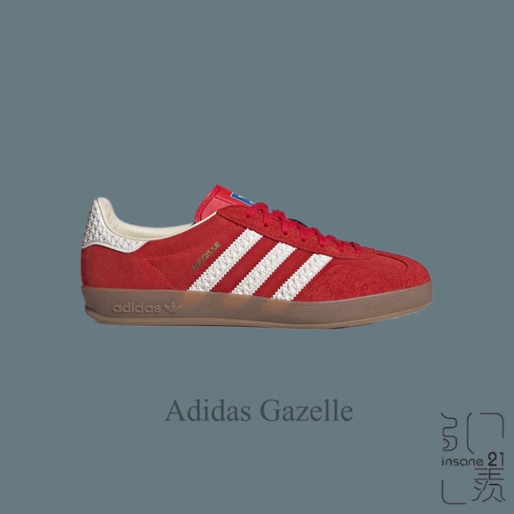 ADIDAS ORIGINALS GAZELLE INDOOR 復古 麂皮 正紅 IF1808【Insane-21】 | 蝦皮購物