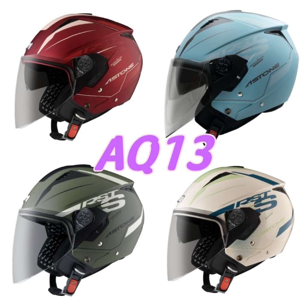 🥳優惠在聊聊🥳ASTONE RST AQ13 可拆洗 內墨鏡設計 通風系統 3/4罩 半罩 安全帽 | 蝦皮購物