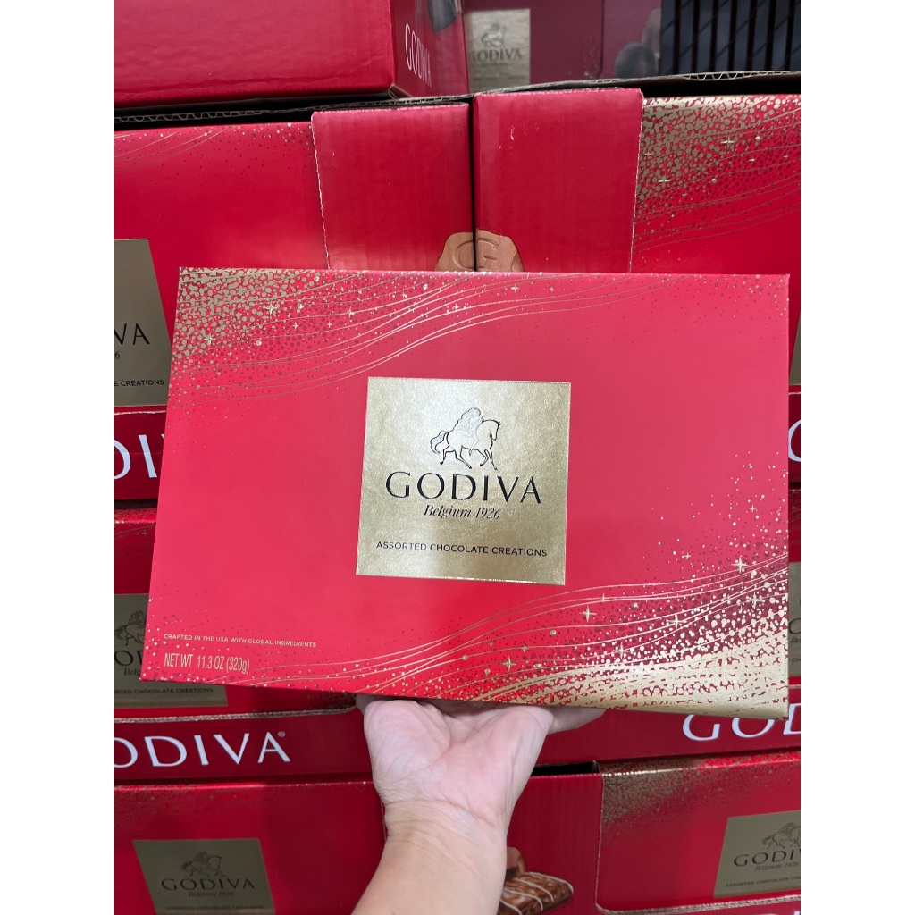 【美國商城USA mall】GODIVA 新款紅色巧克力禮盒320G 禮盒 聖誕禮物 | 蝦皮購物