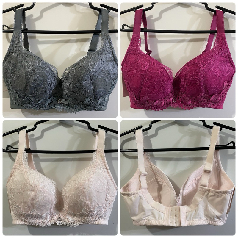 曼黛瑪璉波斯灰/繡球紫/香檳粉無鋼圈內衣70B/70E/70F | 蝦皮購物