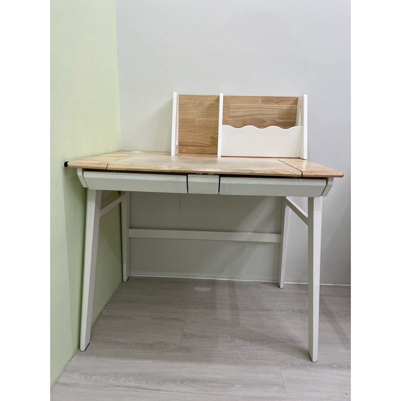 二手MesaSilla Calla 成長系列實木成長書桌(可調款)及桌上型書架 | 蝦皮購物