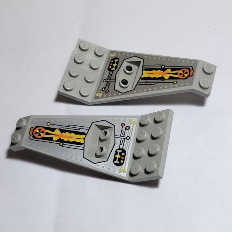 免運樂高 Lego 30118+30119（左+右一組）6829 6915 舊淺灰 貼紙 翅膀 機翼 尾翼 太空 | 蝦皮購物