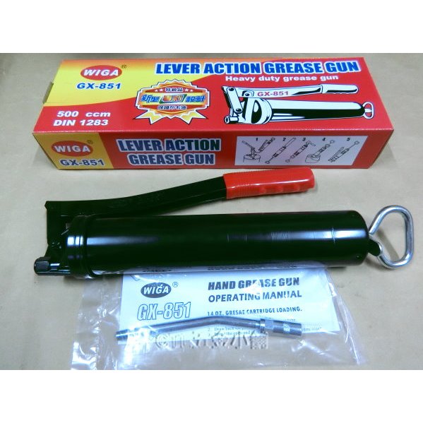 CTL五金小舖~WIGA 威力鋼 GX-851 專利手動 牛油槍 黃油槍 附排氣閥 | 蝦皮購物