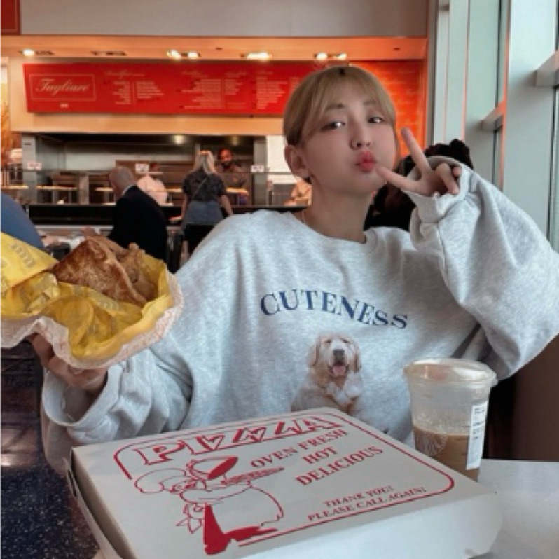 「9成新」PAZZO MIT 可愛黃金獵犬印花大學TEE (霧灰/S) | 蝦皮購物