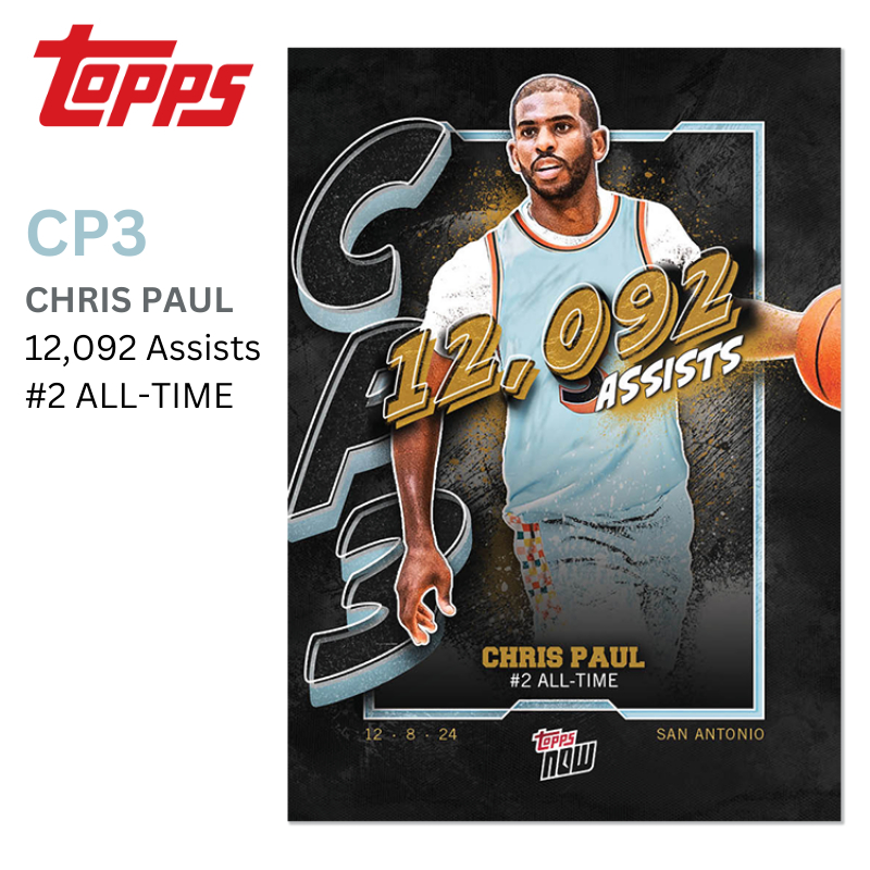 現貨免運附卡夾 CP3 Chris Paul 2024-25 Topps NOW Basketball Card 9 | 蝦皮購物