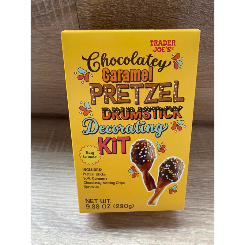 Trader Joe's DIY餅乾材料包 鼓棒造型 巧克力焦糖椒鹽脆餅 280g | 蝦皮購物
