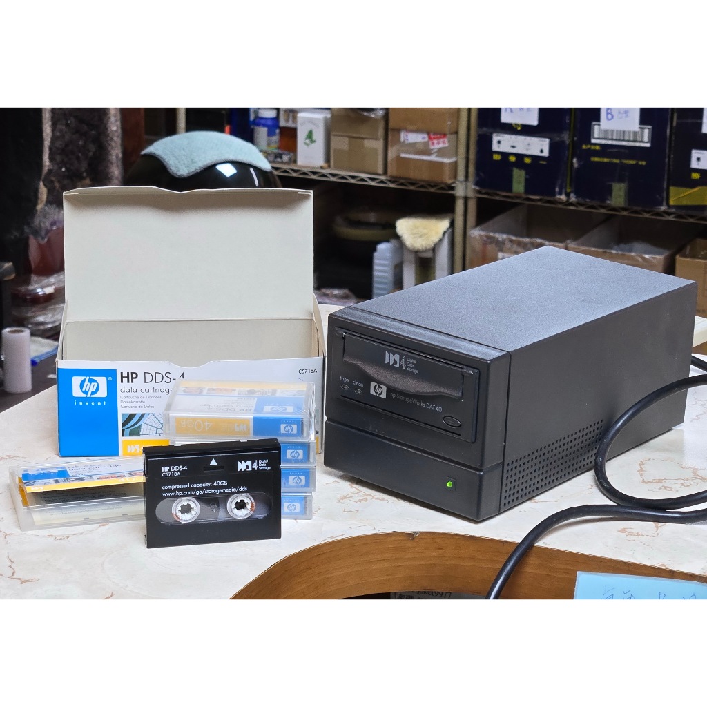 【喬尚】二手良品【DAT40磁帶機】hp Storage Works DAT 40 外接式磁帶機 | 蝦皮購物