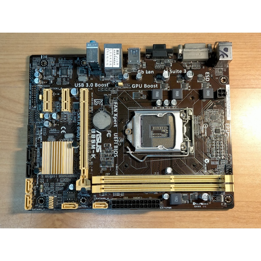 A.1150主機板-華碩 B85M-K 第4代 i7 i5 i3 22nm DDR3雙通道 繪圖處理器 直購價430 | 蝦皮購物