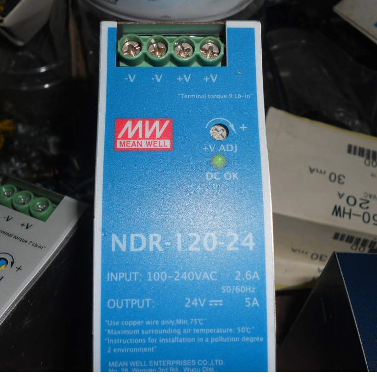 明緯 MW 電源供應器EDR-120-24 NDR-120-24 24V 5A 120W 軌道式 (h1) | 蝦皮購物