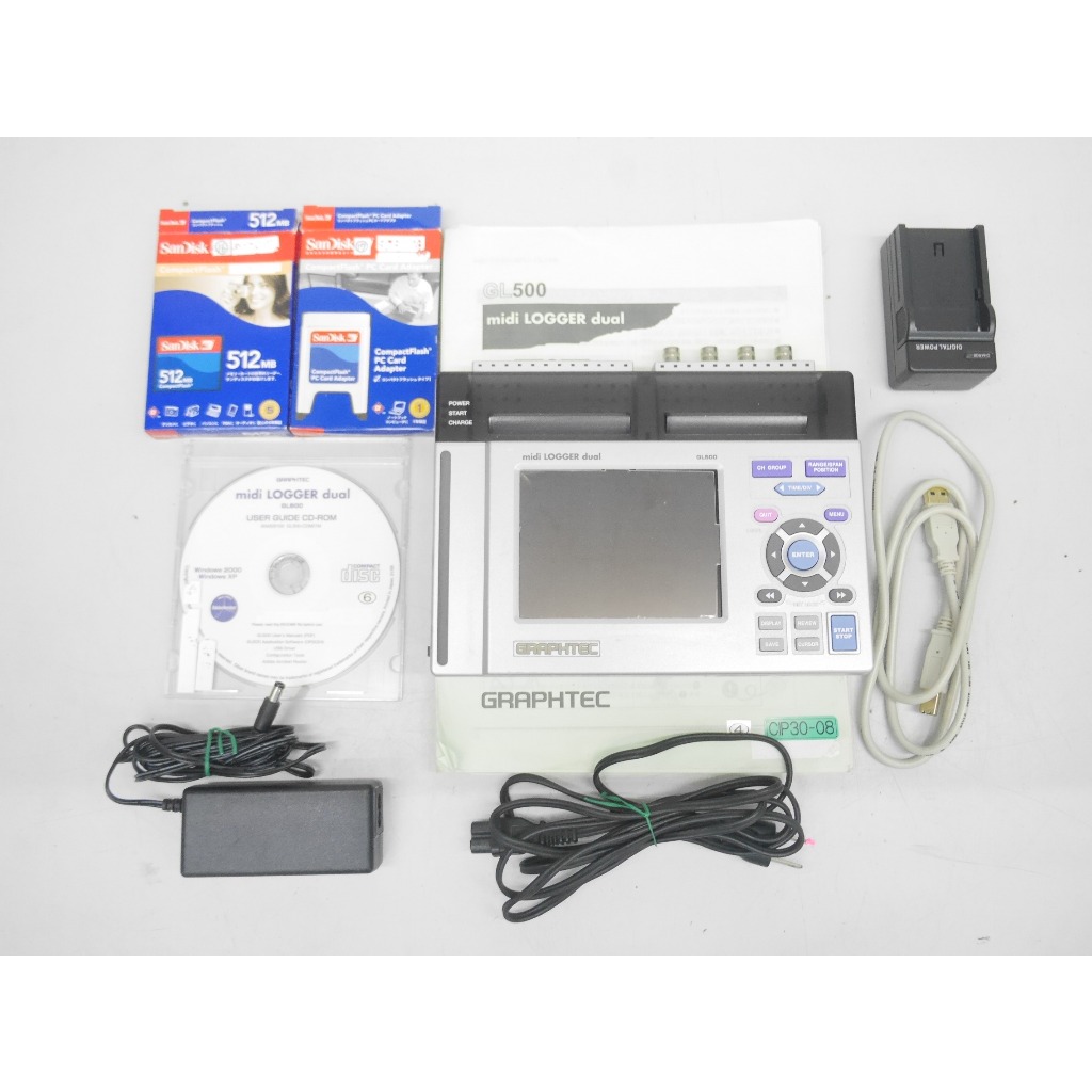 (HLFA-TDA) Graphtec GL500 4點 100V 電壓 4點 熱電偶 溫度 記錄器 波型 量測 特價 | 蝦皮購物