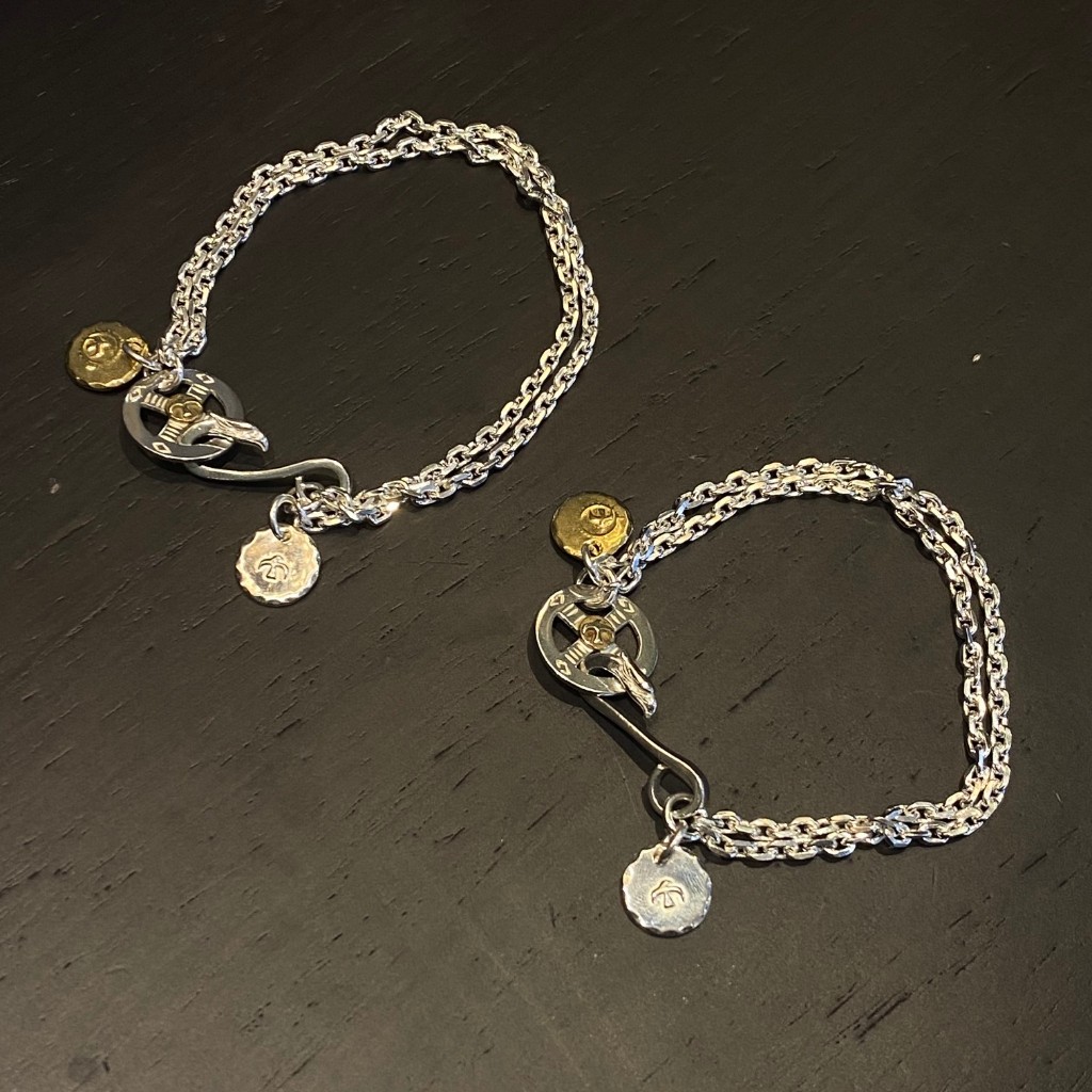 【全館免運】大銀家 s925 純銀 精工 GORO'S 高橋 金餅 銀餅 雙層 太角鍊 情侶 手鍊 | 蝦皮購物