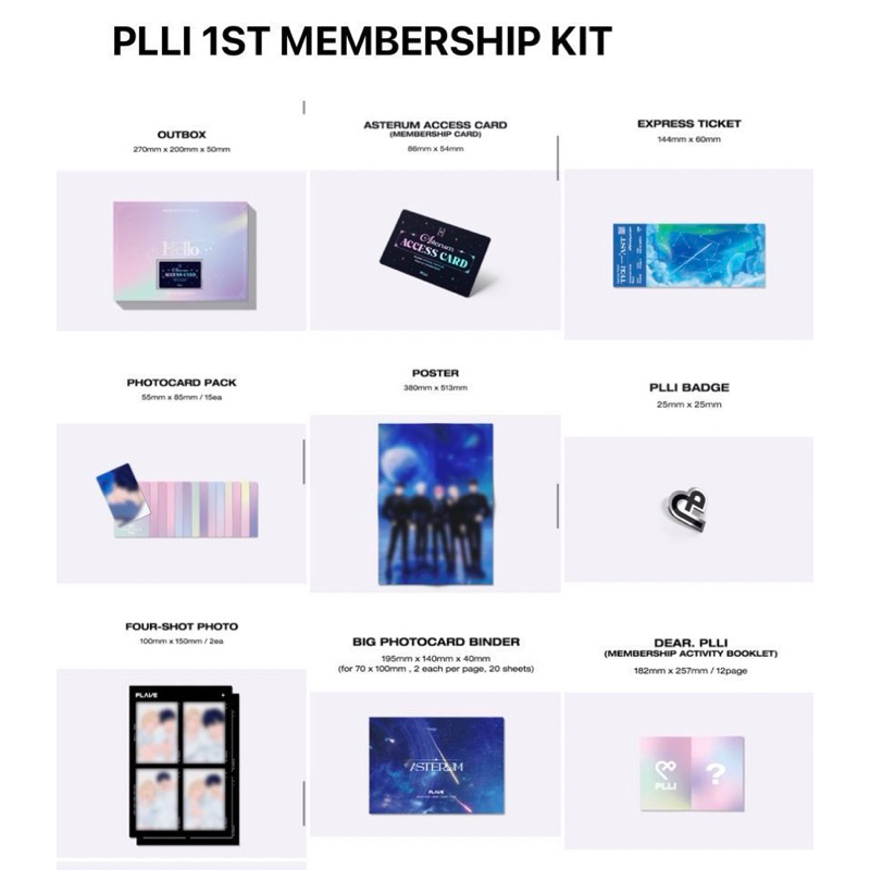 PLAVE PLLI 1ST MEMBERSHIP KIT 一期會員禮 | 蝦皮購物