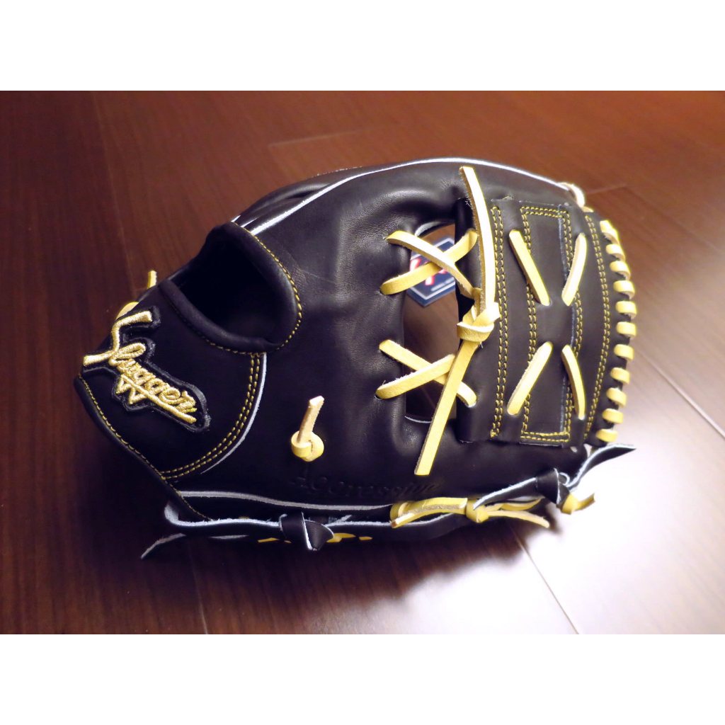 {圓圓小舖}全新日製硬式日本製久保田猛打者Kubota slugger KSG-MP24 內野單片擋內野手套 新標 黑色 | 蝦皮購物
