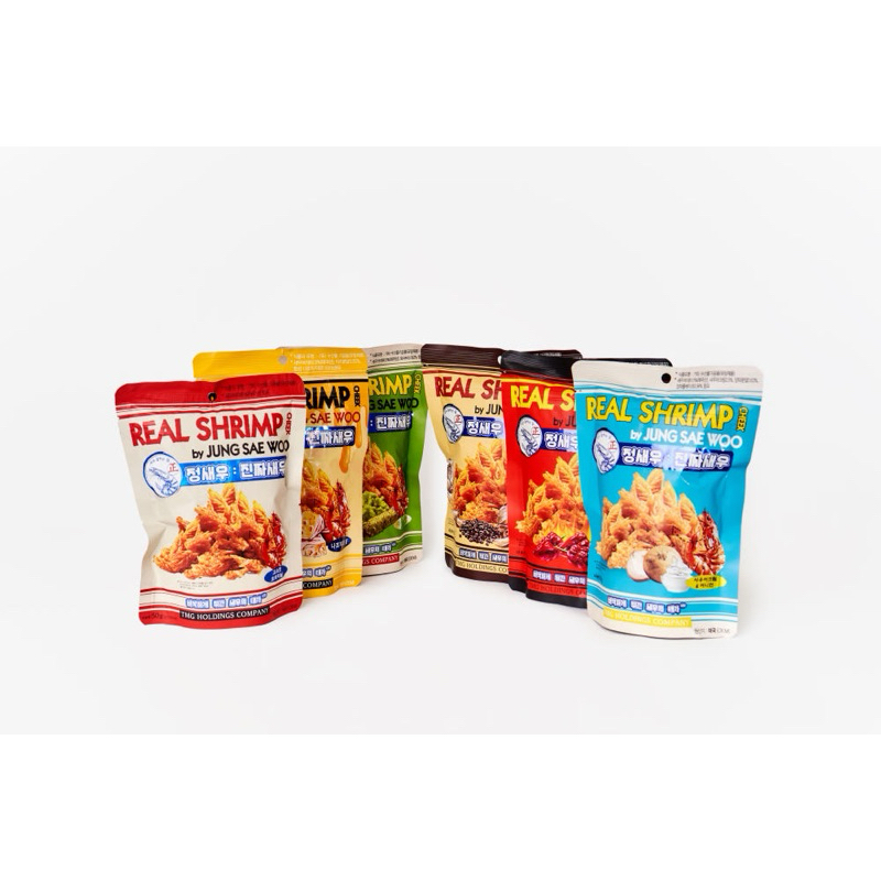 [現貨] REAL SHRIMP 韓國酥炸蝦頭餅乾 JUNG SAE WOO | 蝦皮購物