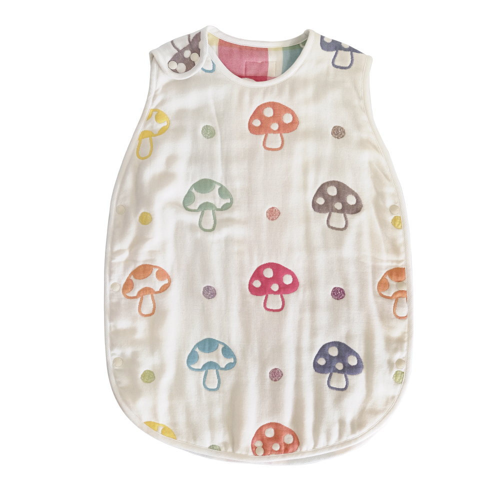 已保留勿下單） 原廠包裝無紙盒 Hoppetta 蘑菇防踢被 6層紗 (0~3歲) | 蝦皮購物