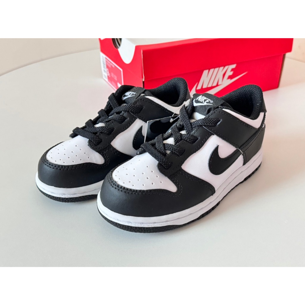 瑕疵現貨 Nike Dunk Low Retro White Black TD 童鞋 黑白熊貓 CW1589-100 | 蝦皮購物