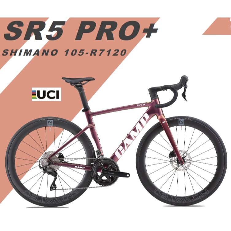 CAMP SR5 PRO 碟煞版鋁合金公路車 搭配Shimano 105 機械變速 內走線 碳纖維一體式車手把 | 蝦皮購物