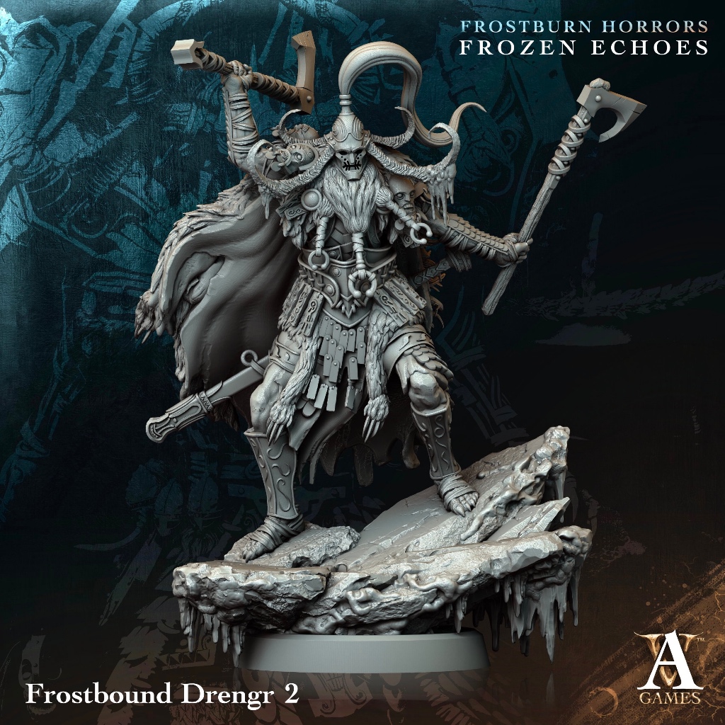 Tazo工坊[AVG] Frostbound Drengr pose2 霜縛德倫格pose2 3D列印模型FHFE | 蝦皮購物