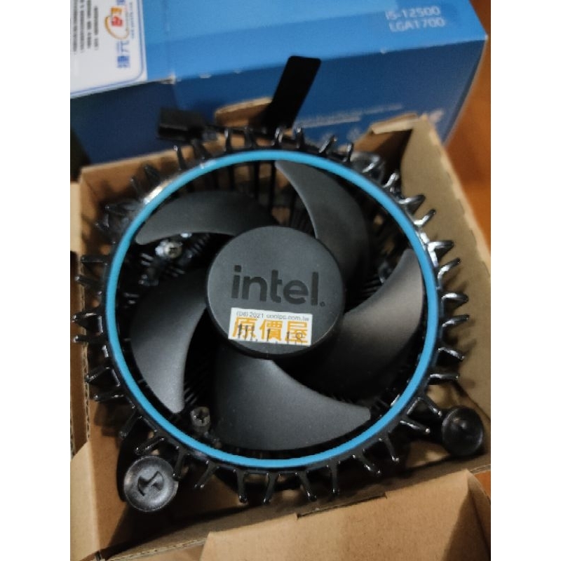 全新 intel CORE I5-12500 LGA1700 黑化銅底 原廠散熱風扇 | 蝦皮購物
