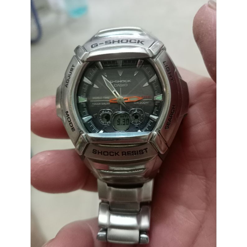 卡西歐CASIO G-SHOCK GW-1401D光動能電波手錶九成新(微故障)現貨 | 蝦皮購物