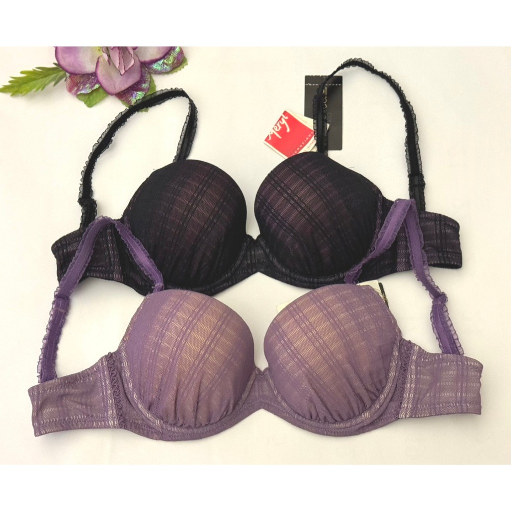 《華歌爾》~素面 一體成型 內衣【VB3353】~70B,70C~紫色,黑色 | 蝦皮購物