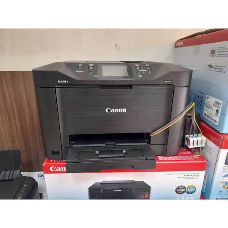 現貨/高速 Canon MB5070 傳真複合機【連續供墨】四色防水/取代雷射 8100/8600/8620/維修 | 蝦皮購物