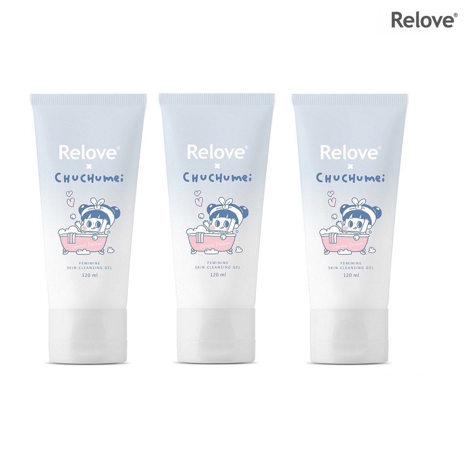 ( 三入組 ) Relove x 啾啾妹聯名 胺基酸 女性私密清潔凝露 120ml-薰衣草 白樺木 | 蝦皮購物