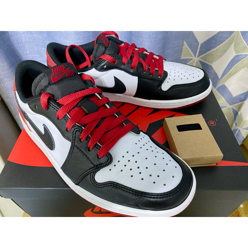 Nike air Jordan 1 low 限量 O Black Toe 黑頭 CZ0790-106 保證正品 AJ1 | 蝦皮購物