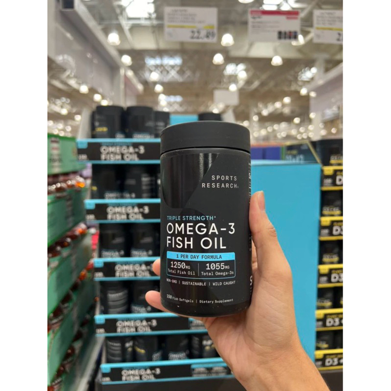 開發票【正品】Sports Research Omega-3 魚油三倍強度 150 粒美國(保存9月2028年）預購7天 | 蝦皮購物