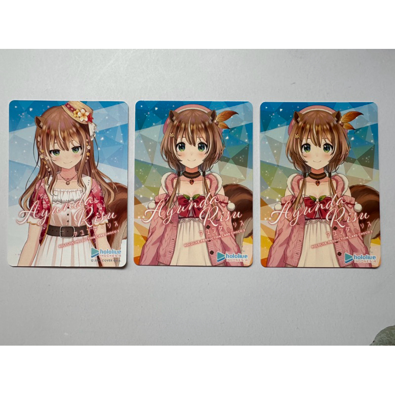 ￥My公仔￥ 日本限定 Hololive Card Choco 收藏卡 No.10 Ayunda Risu 巧克力卡 | 蝦皮購物