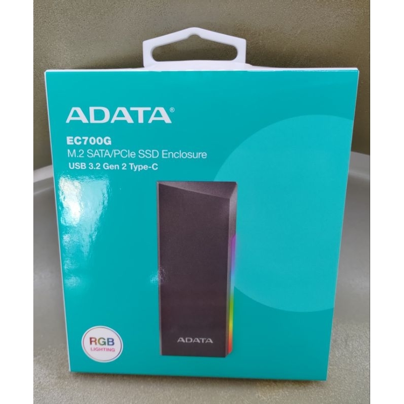 ADATA威剛 EC700G M.2 PCIe/SATA 固態硬碟外接盒(全新） | 蝦皮購物